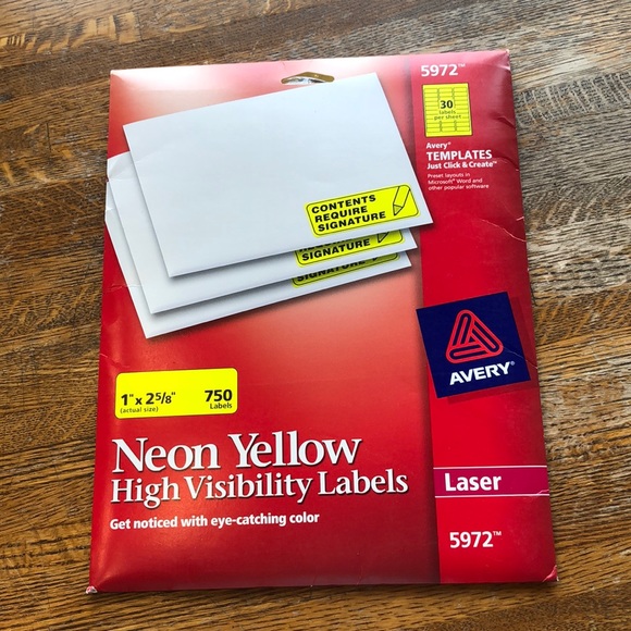 Avery | Office | Avery Neon Labels Laser 5972 | Poshmark